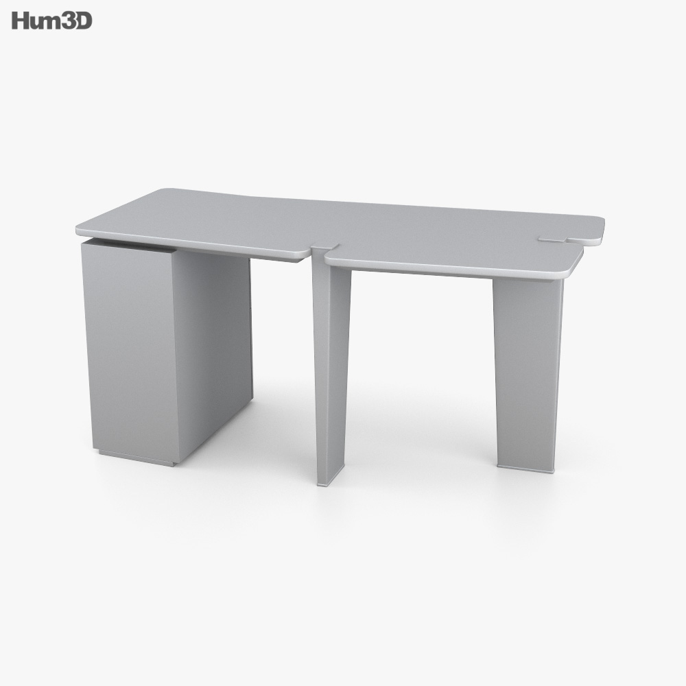 Minotti Jacob Desk 3D model - Download in MAX, OBJ, FBX, C4D