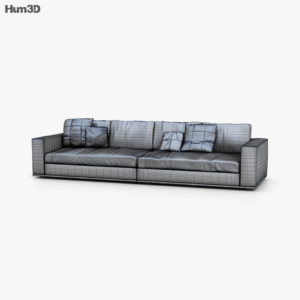 Minotti Hamilton Sofa 3D model - Download in MAX, OBJ, FBX, C4D