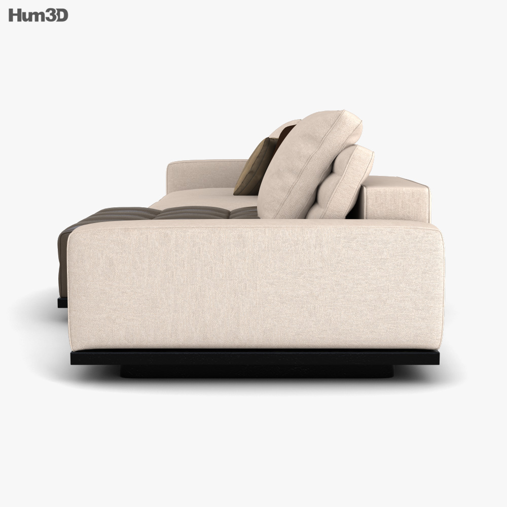Minotti Lawrence Sofa 3D model - Download in MAX, OBJ, FBX, C4D