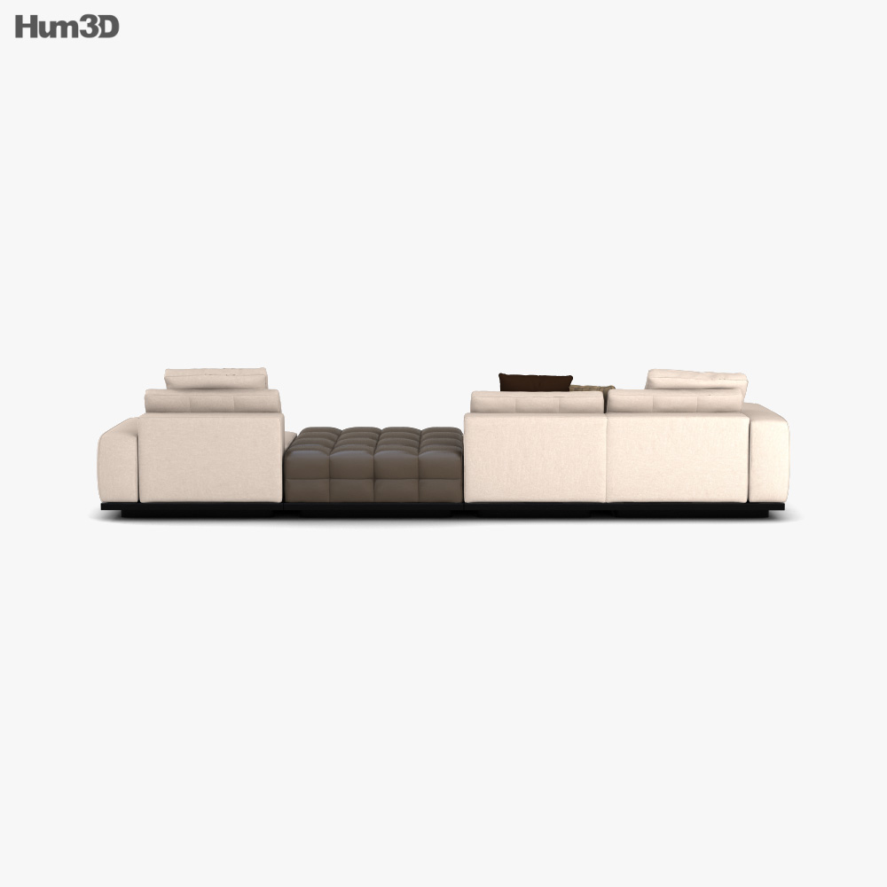 Minotti Lawrence Sofa 3D model - Download in MAX, OBJ, FBX, C4D