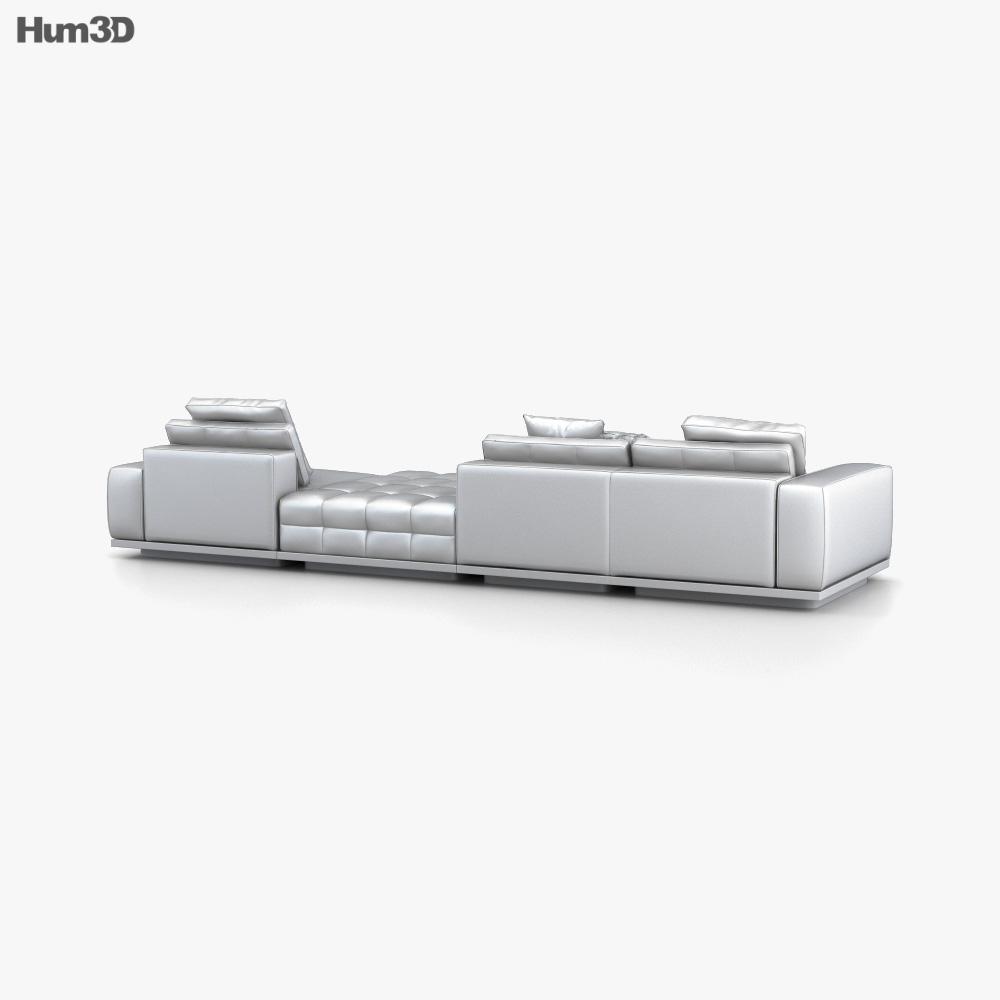 Minotti Lawrence Sofa 3D model - Download in MAX, OBJ, FBX, C4D