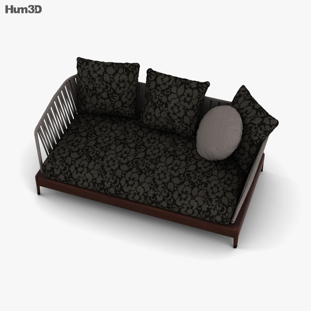 Minotti Indiana Sofa 3D model - Download in MAX, OBJ, FBX, C4D