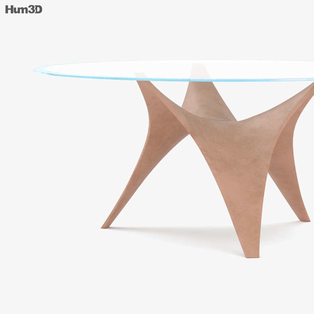 Molteni Arc Table 3D model - Download in MAX, OBJ, FBX, C4D