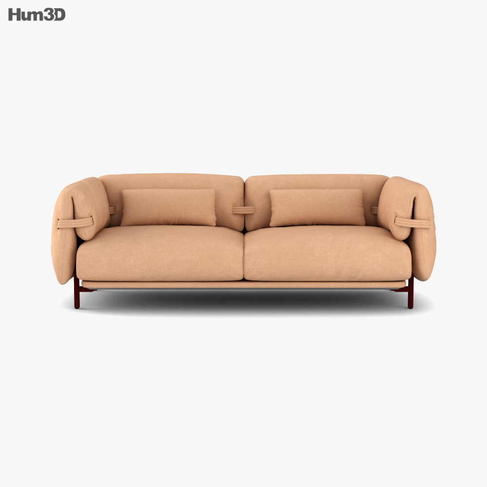 Moroso Belt Sofa 3D model - Download in MAX, OBJ, FBX, C4D