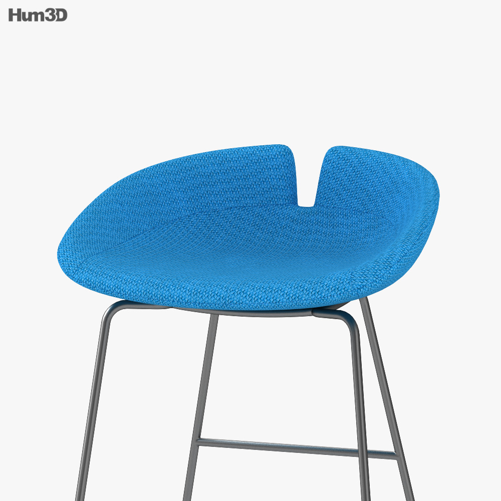 Moroso Fjord Bar stool 3D model - Download in MAX, OBJ, FBX, C4D