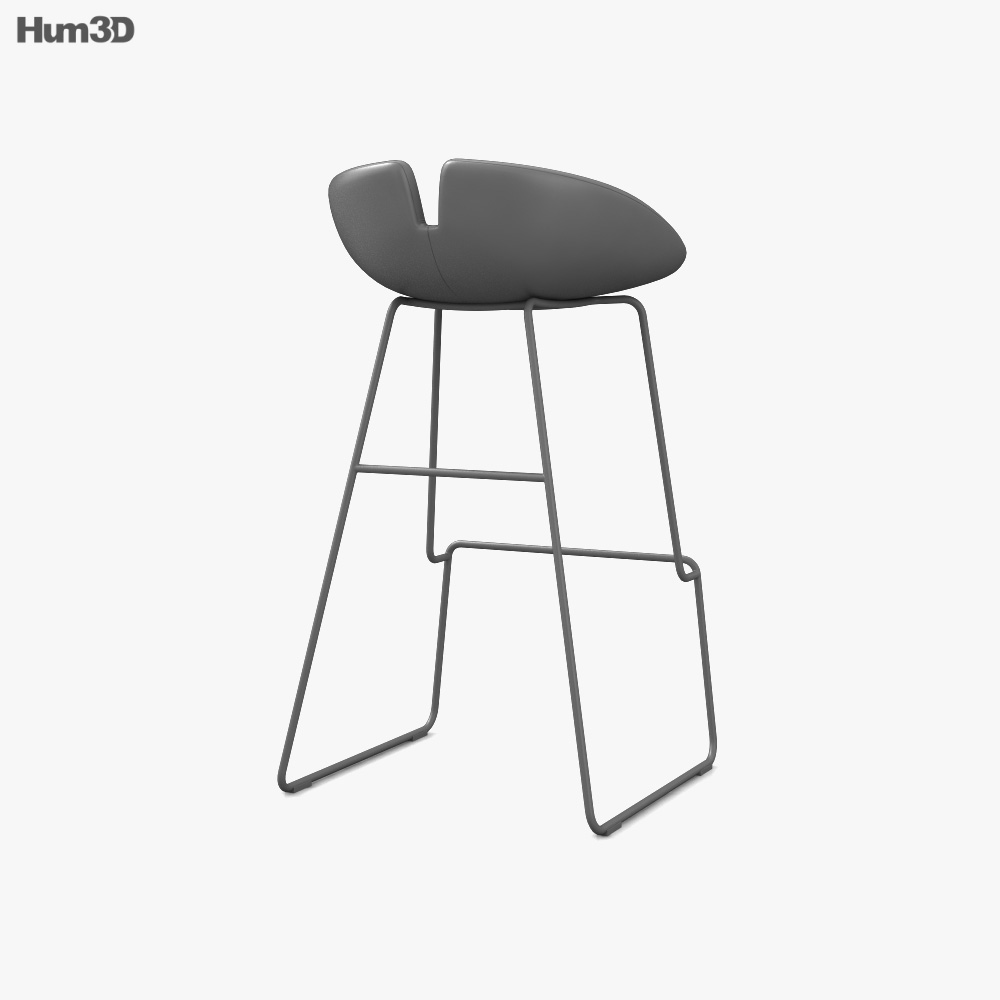 Moroso Fjord Bar stool 3D model - Download in MAX, OBJ, FBX, C4D