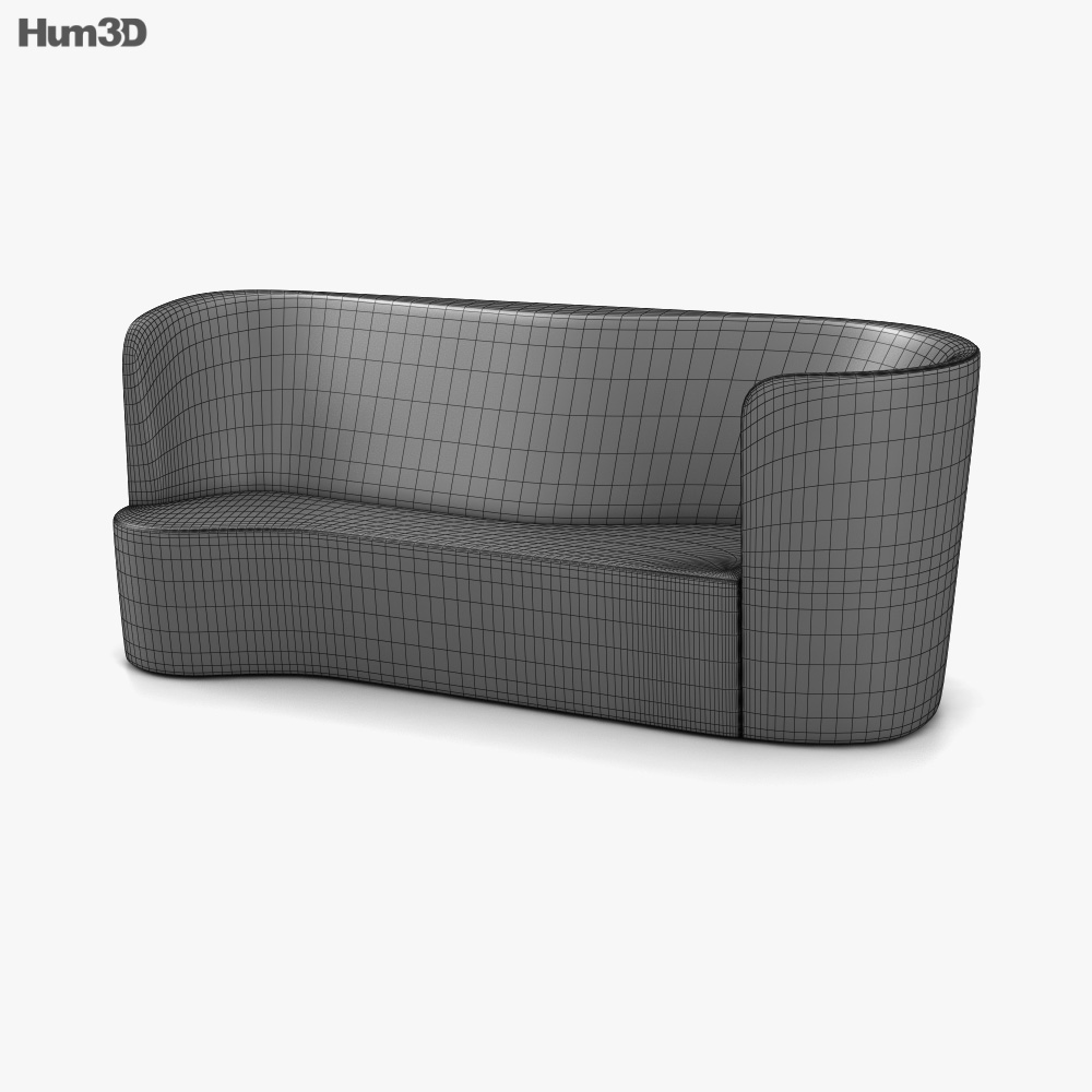 Moroso Taba Sofa 3D model - Download in MAX, OBJ, FBX, C4D