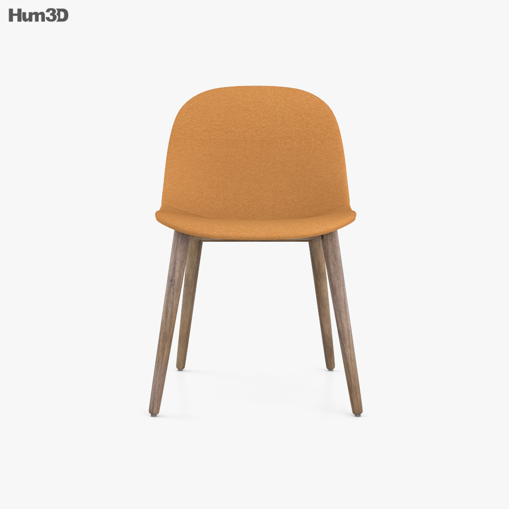 Muuto Fiber Side chair 3D model - Download in MAX, OBJ, FBX, C4D