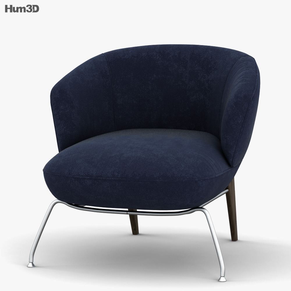Natuzzi Penelope Armchair 3D model - Download in MAX, OBJ, FBX, C4D