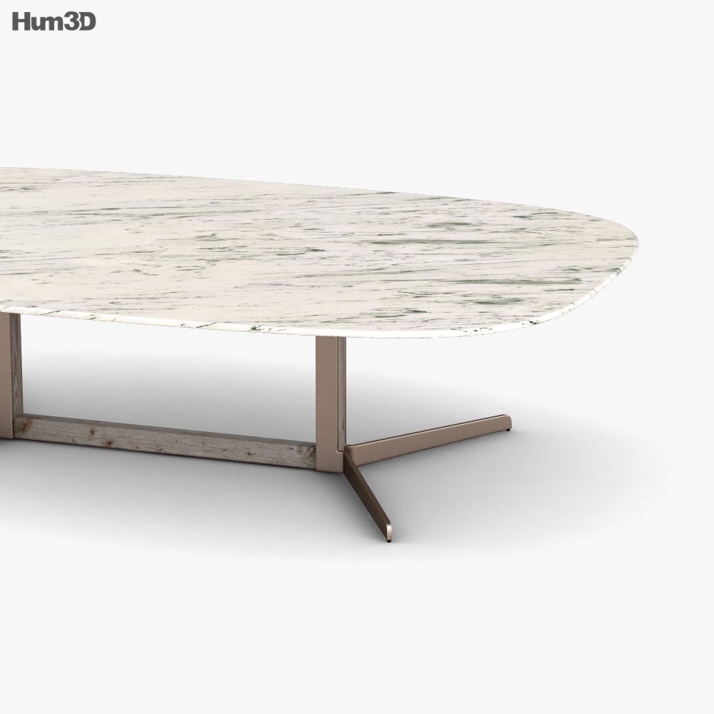 Natuzzi Campus Table 3D model - Download in MAX, OBJ, FBX, C4D