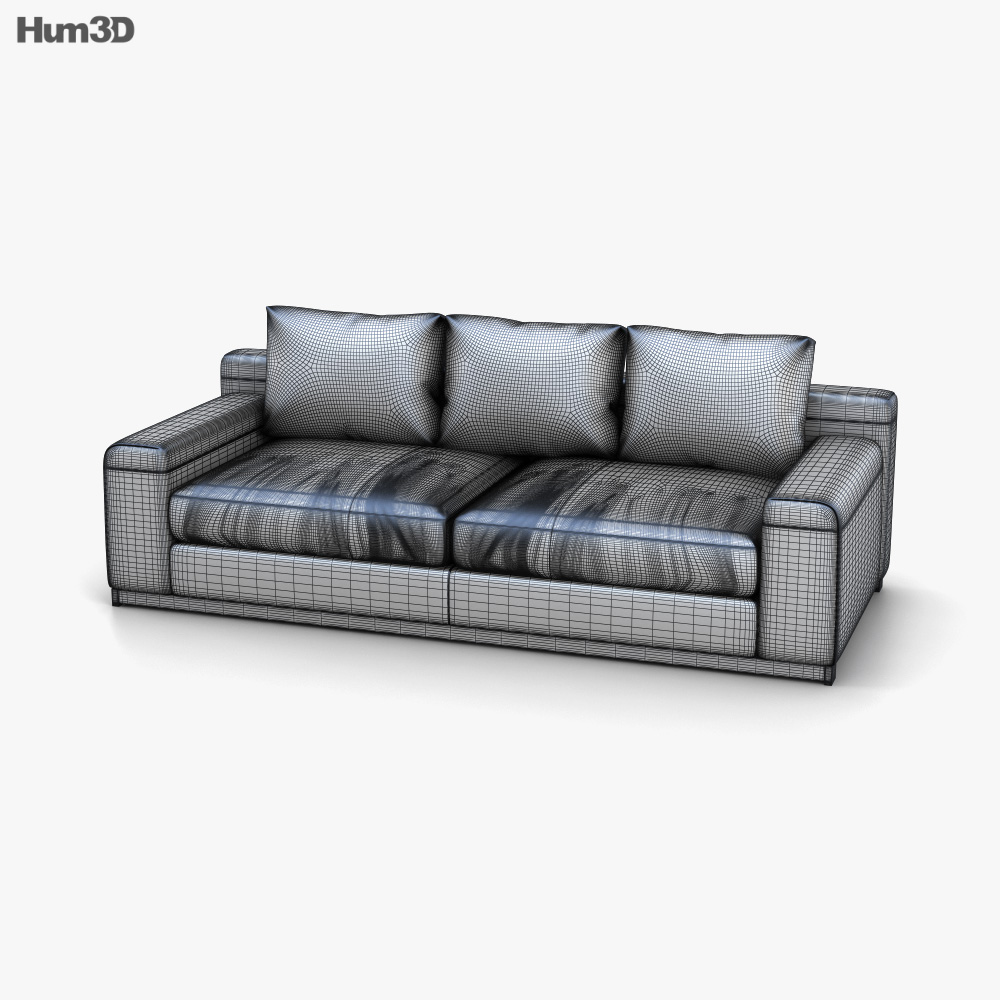 Natuzzi Leaf Sofa 3D model - Download in MAX, OBJ, FBX, C4D