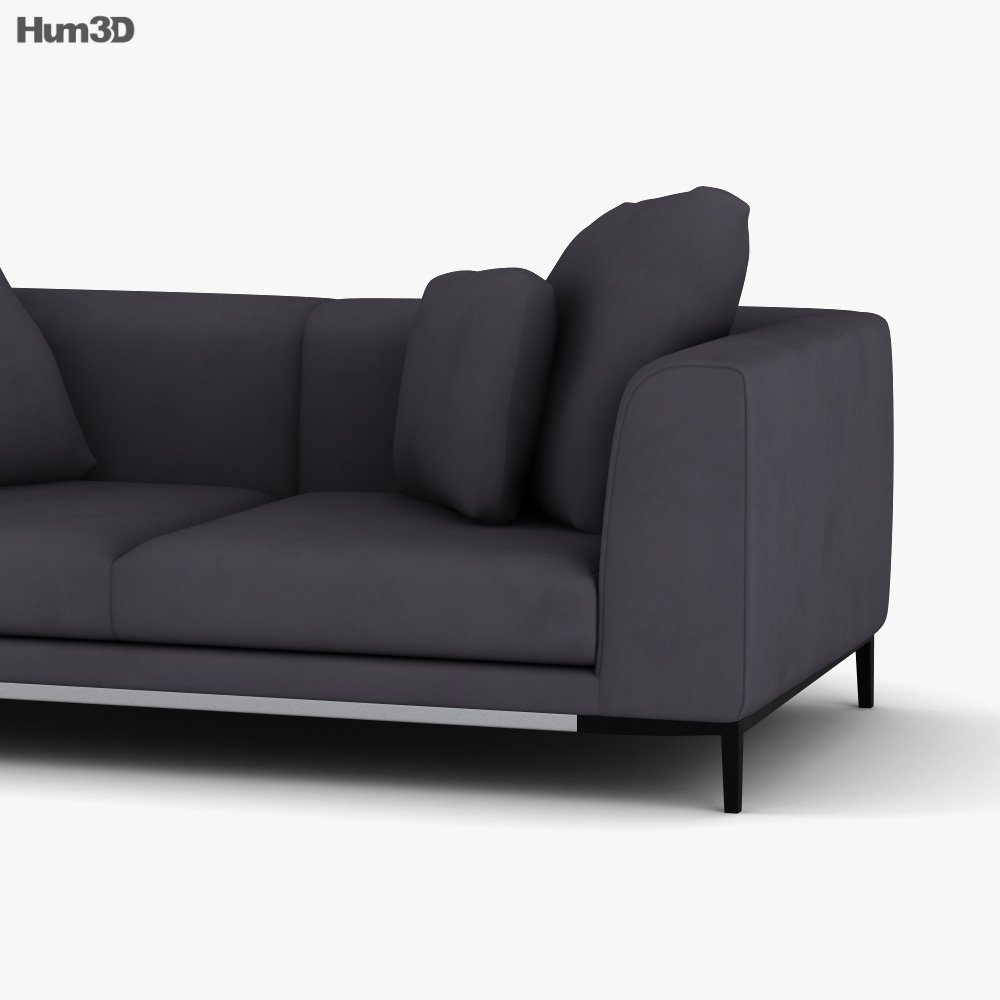 Natuzzi Trevi Sofa 3D model - Download in MAX, OBJ, FBX, C4D