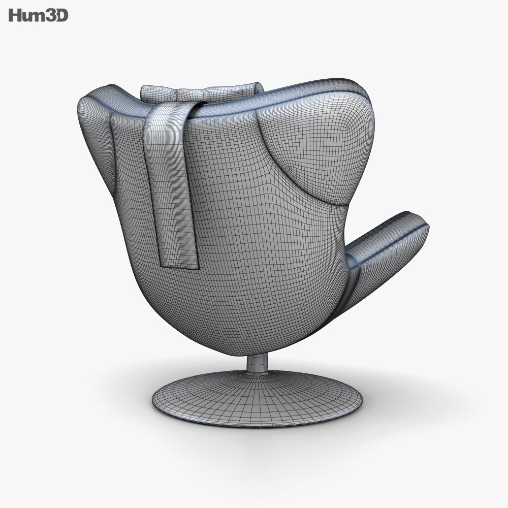 Natuzzi Sound Armchair 3D model - Download in MAX, OBJ, FBX, C4D