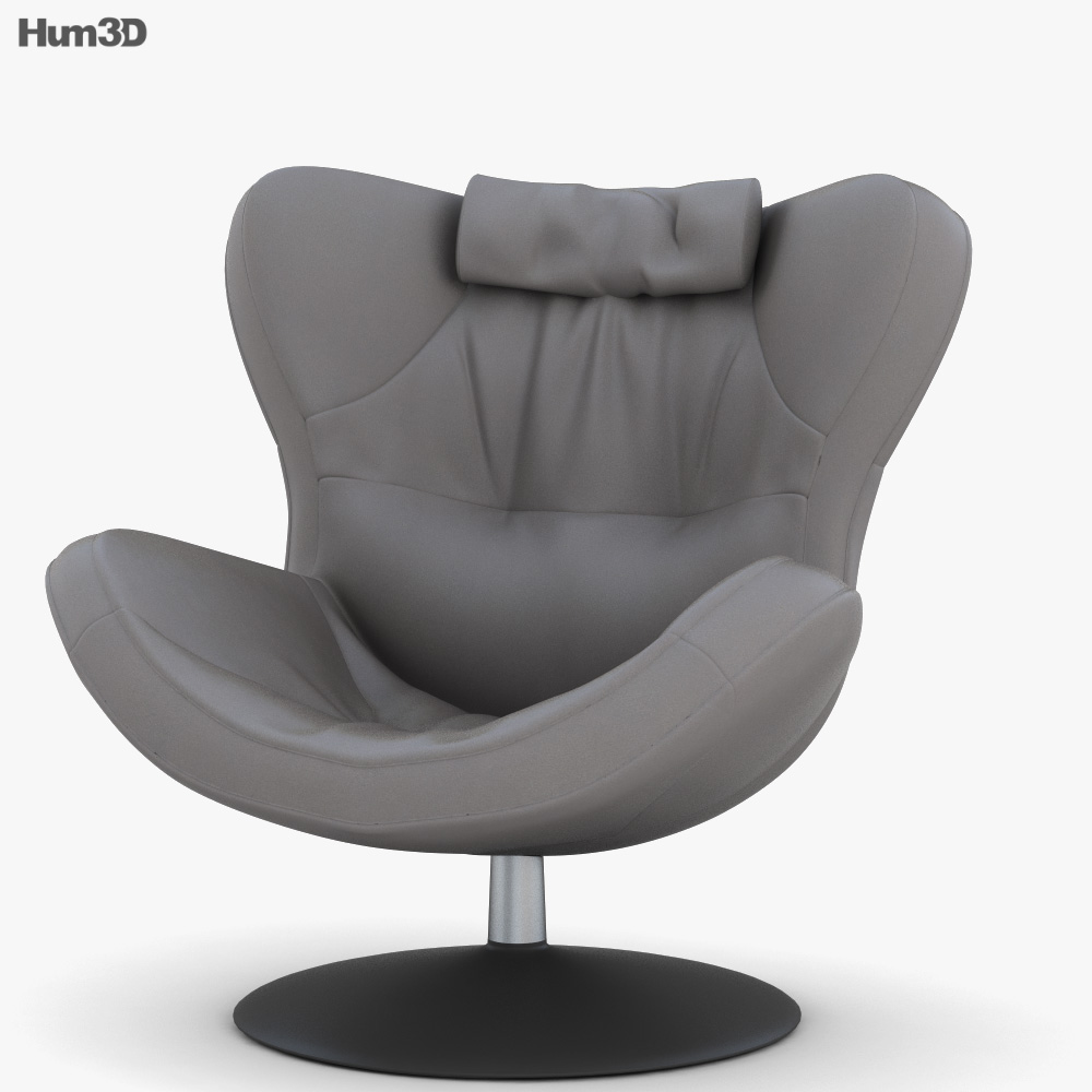 Natuzzi Sound Armchair 3D model - Download in MAX, OBJ, FBX, C4D