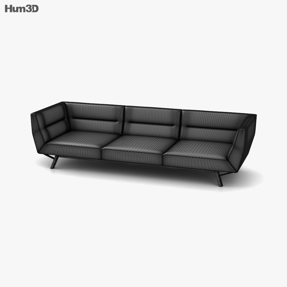 Natuzzi Positano Sofa 3D model - Download in MAX, OBJ, FBX, C4D