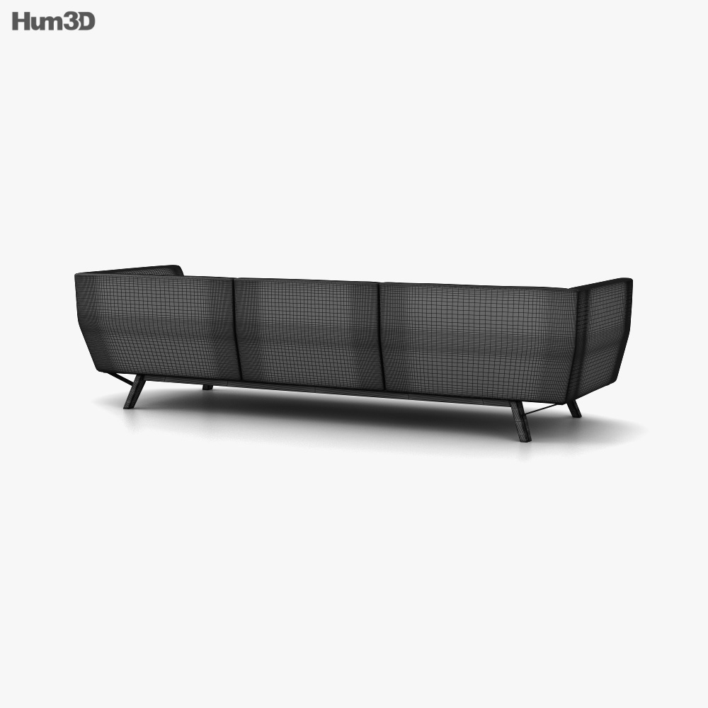 Natuzzi Positano Sofa 3D model - Download in MAX, OBJ, FBX, C4D