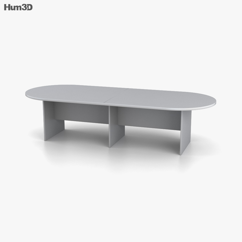 Offices To Go Racetrack Conference table 3D model - Download in MAX, OBJ, FBX, C4D