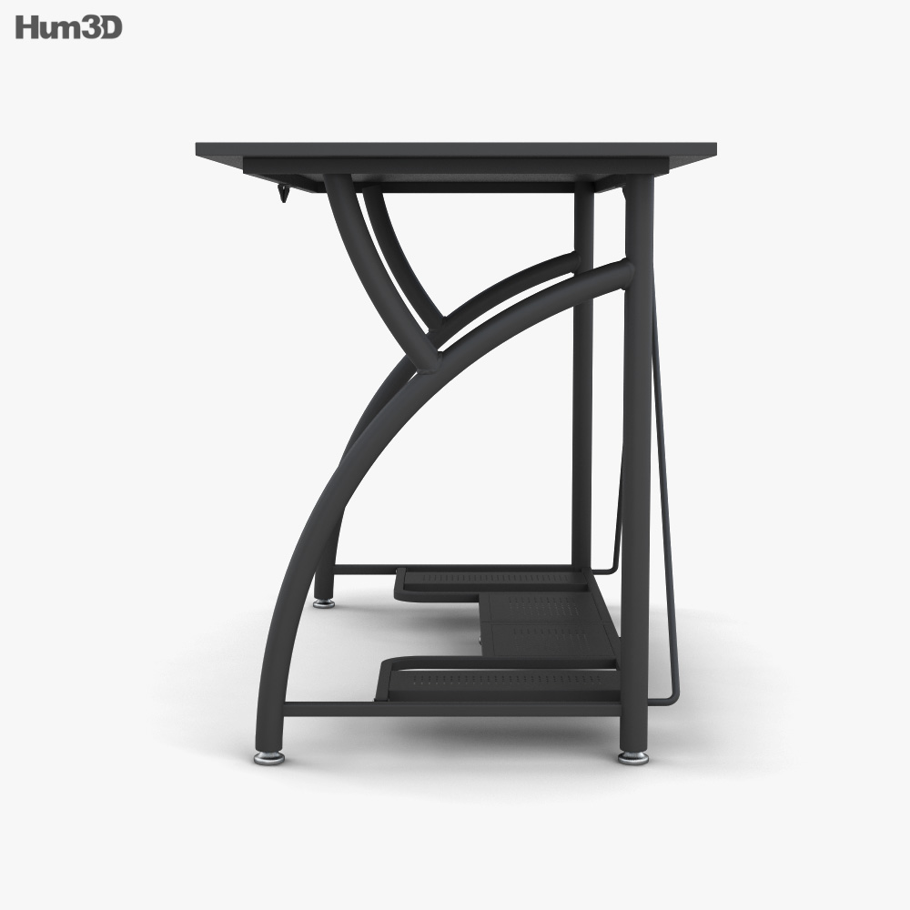 Origami Folding Computer desk 3D model - Download in MAX, OBJ, FBX, C4D