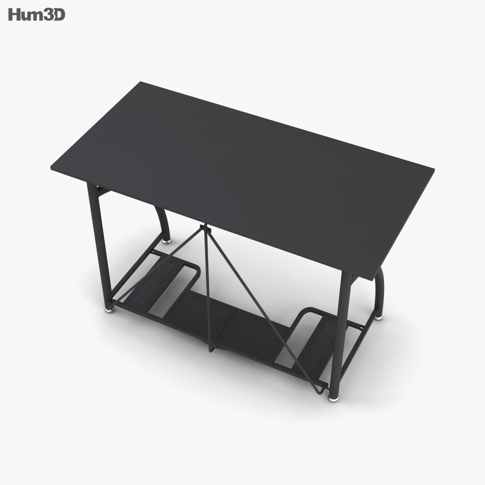 Origami Folding Computer desk 3D model - Download in MAX, OBJ, FBX, C4D