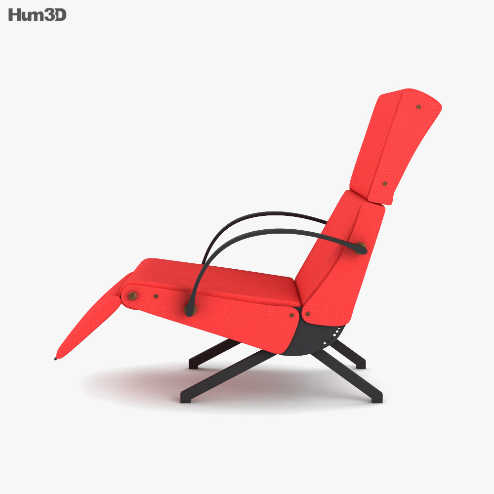 Osvaldo Borsani P40 Armchair 3D model - Download in MAX, OBJ, FBX, C4D