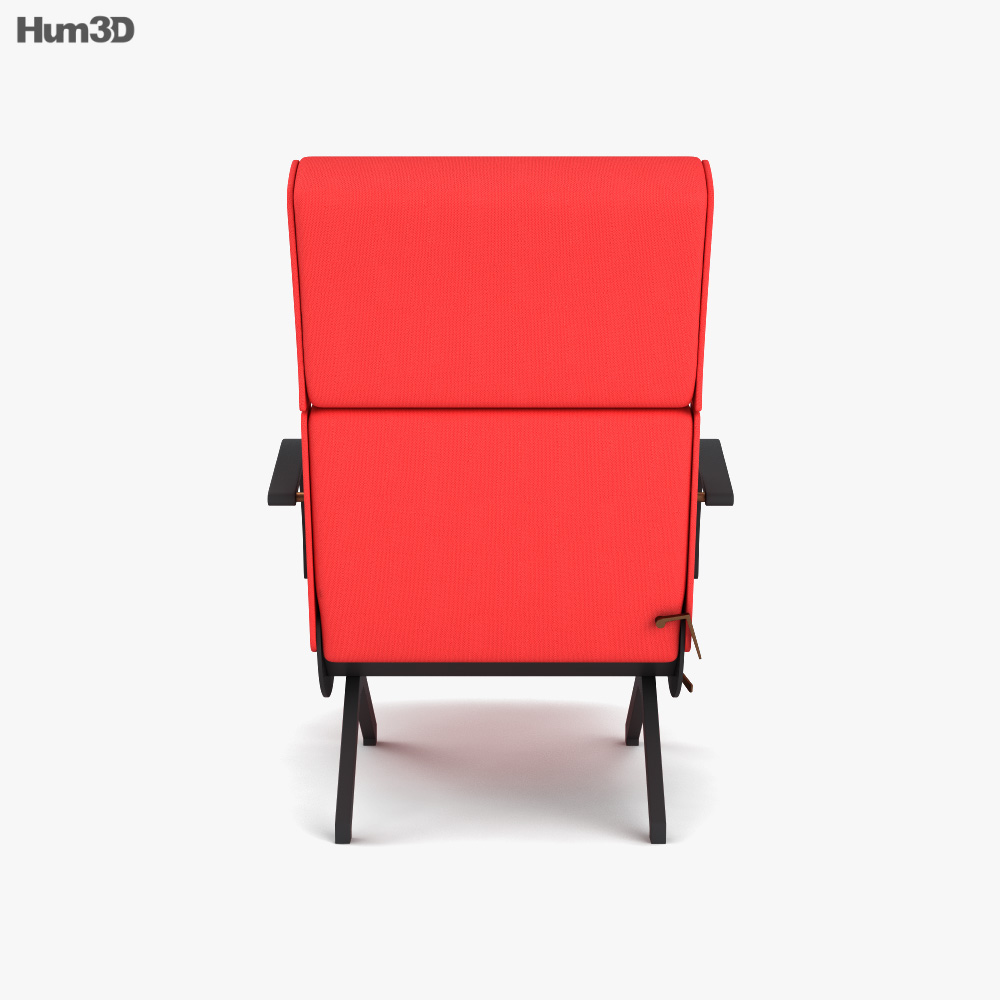 Osvaldo Borsani P40 Armchair 3D model - Download in MAX, OBJ, FBX, C4D