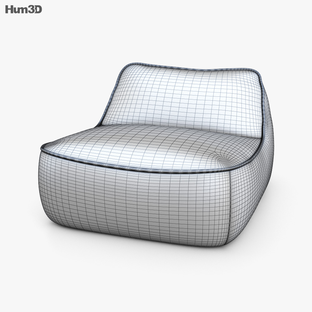 Paola Lenti Float Armchair 3D model - Download in MAX, OBJ, FBX, C4D