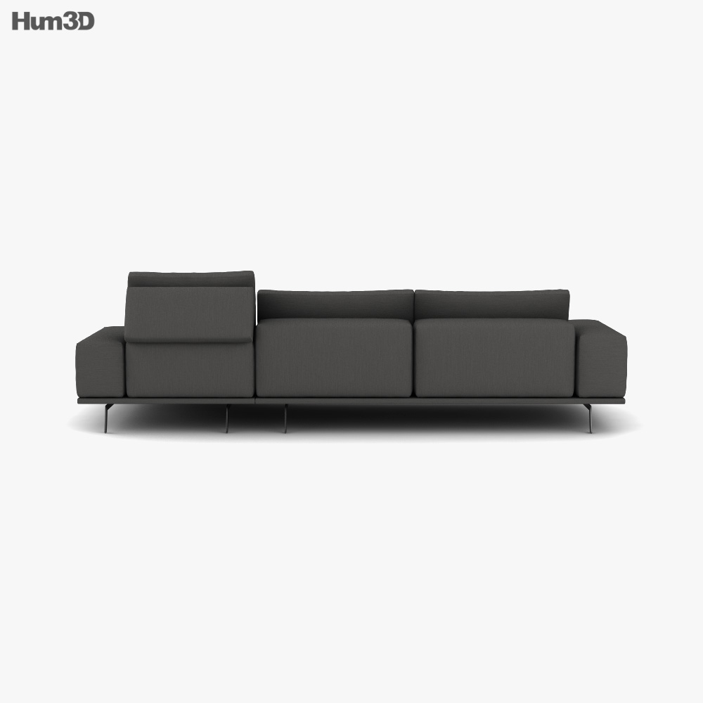 Papadatos Upper Sofa 3D model - Download in MAX, OBJ, FBX, C4D