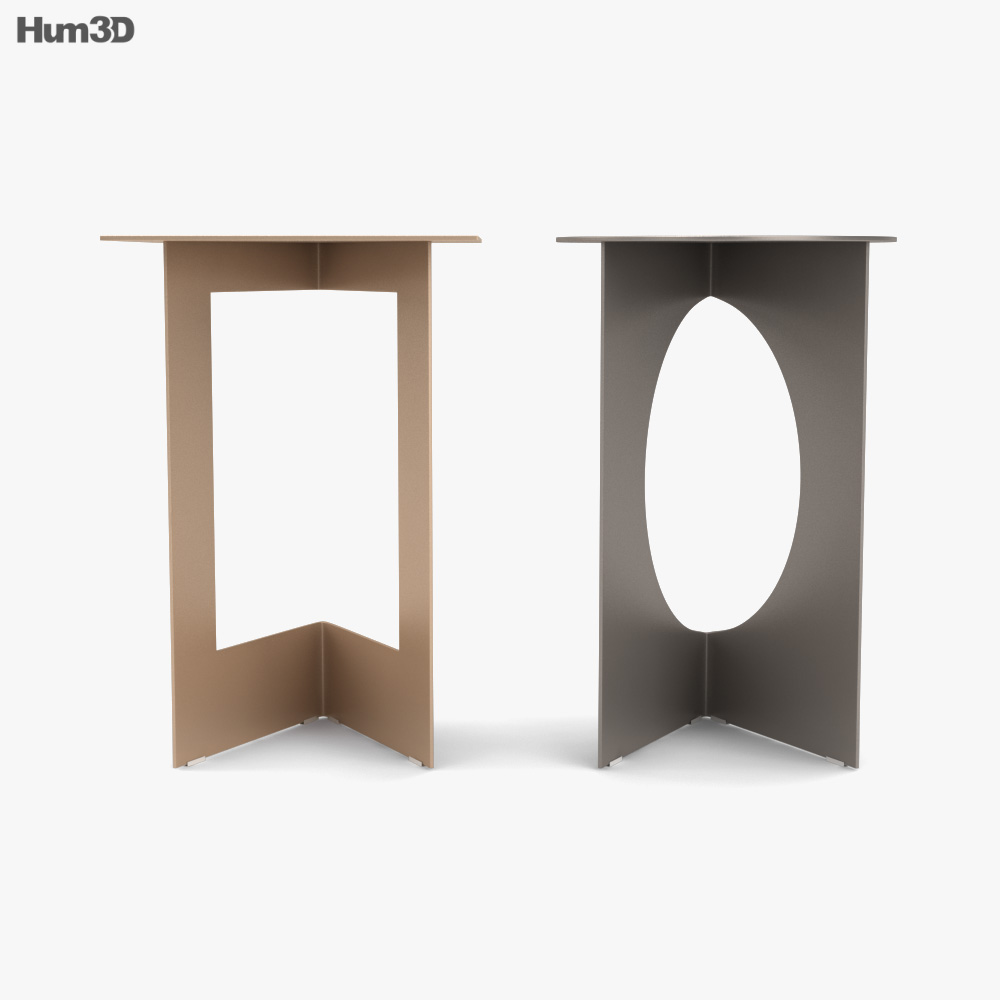 Pianca Duetto Table 3D model - Download in MAX, OBJ, FBX, C4D