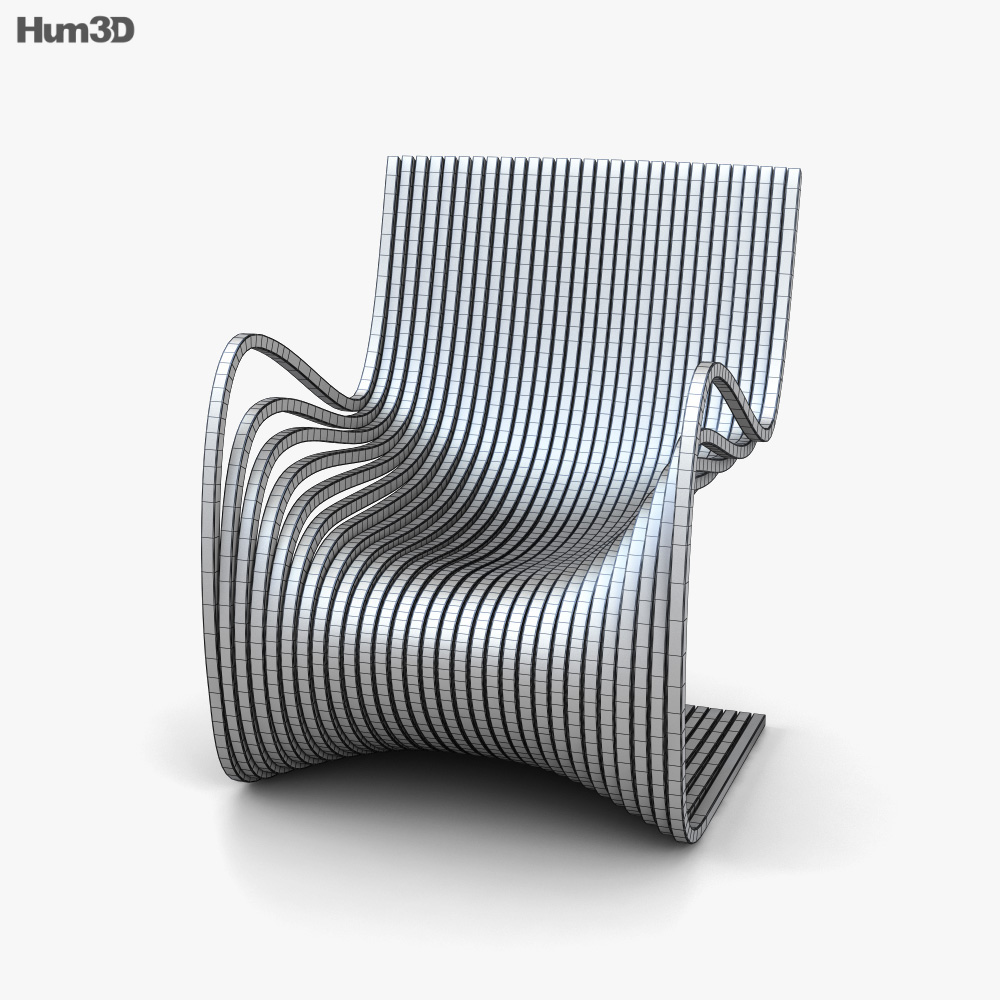 Piegatto Pipo Chair 3D model - Download in MAX, OBJ, FBX, C4D