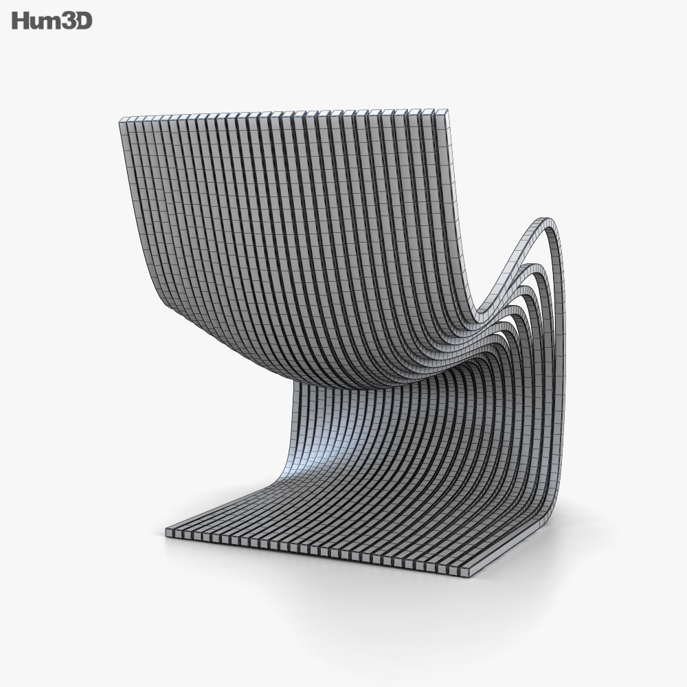Piegatto Pipo Chair 3D model - Download in MAX, OBJ, FBX, C4D