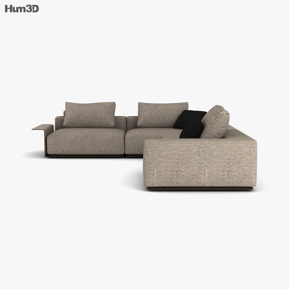 Poliform Westside Sofa 3D model - Download in MAX, OBJ, FBX, C4D