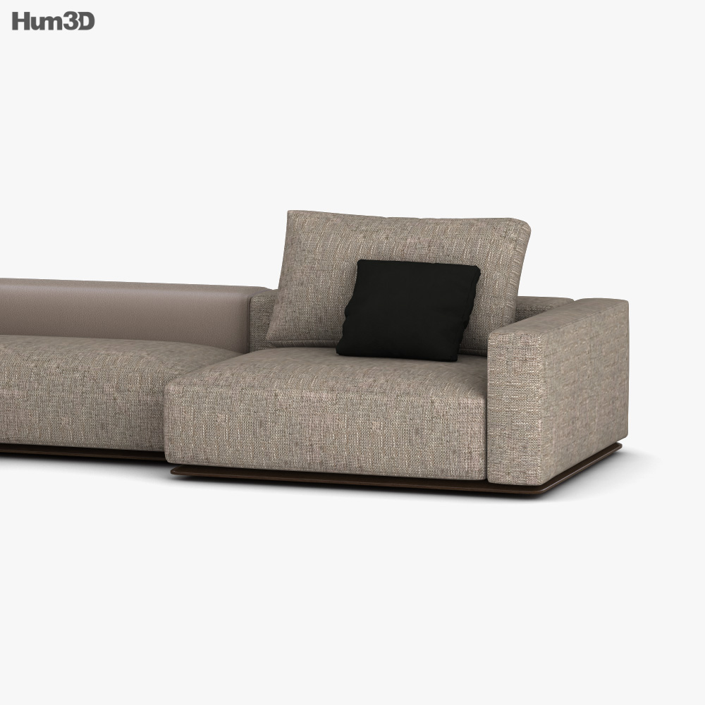 Poliform Westside Sofa 3D model - Download in MAX, OBJ, FBX, C4D