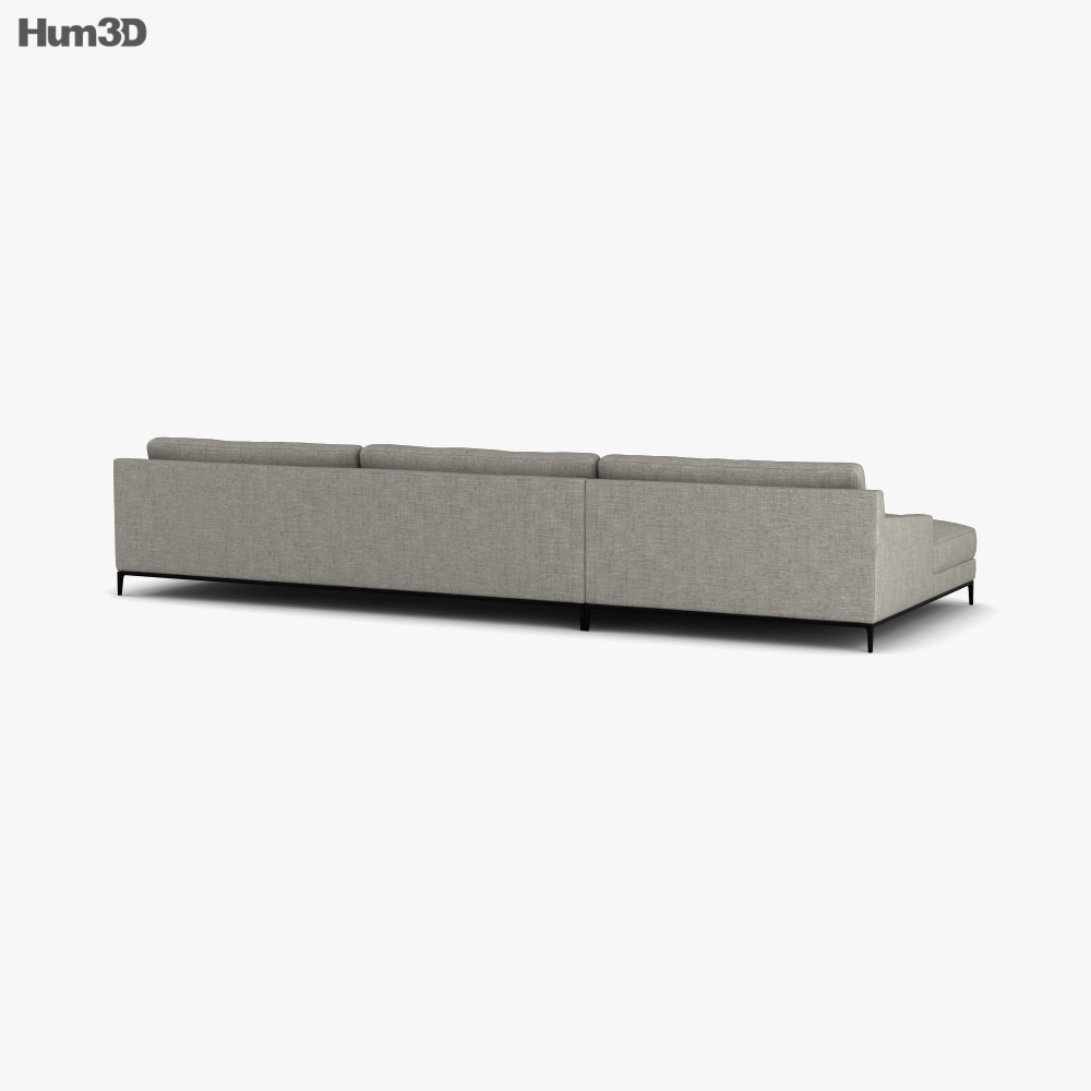 Poliform Bellport Sofa 3D model - Download in MAX, OBJ, FBX, C4D