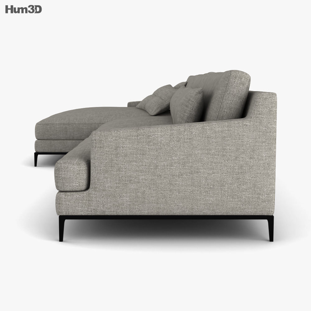 Poliform Bellport Sofa 3D model - Download in MAX, OBJ, FBX, C4D