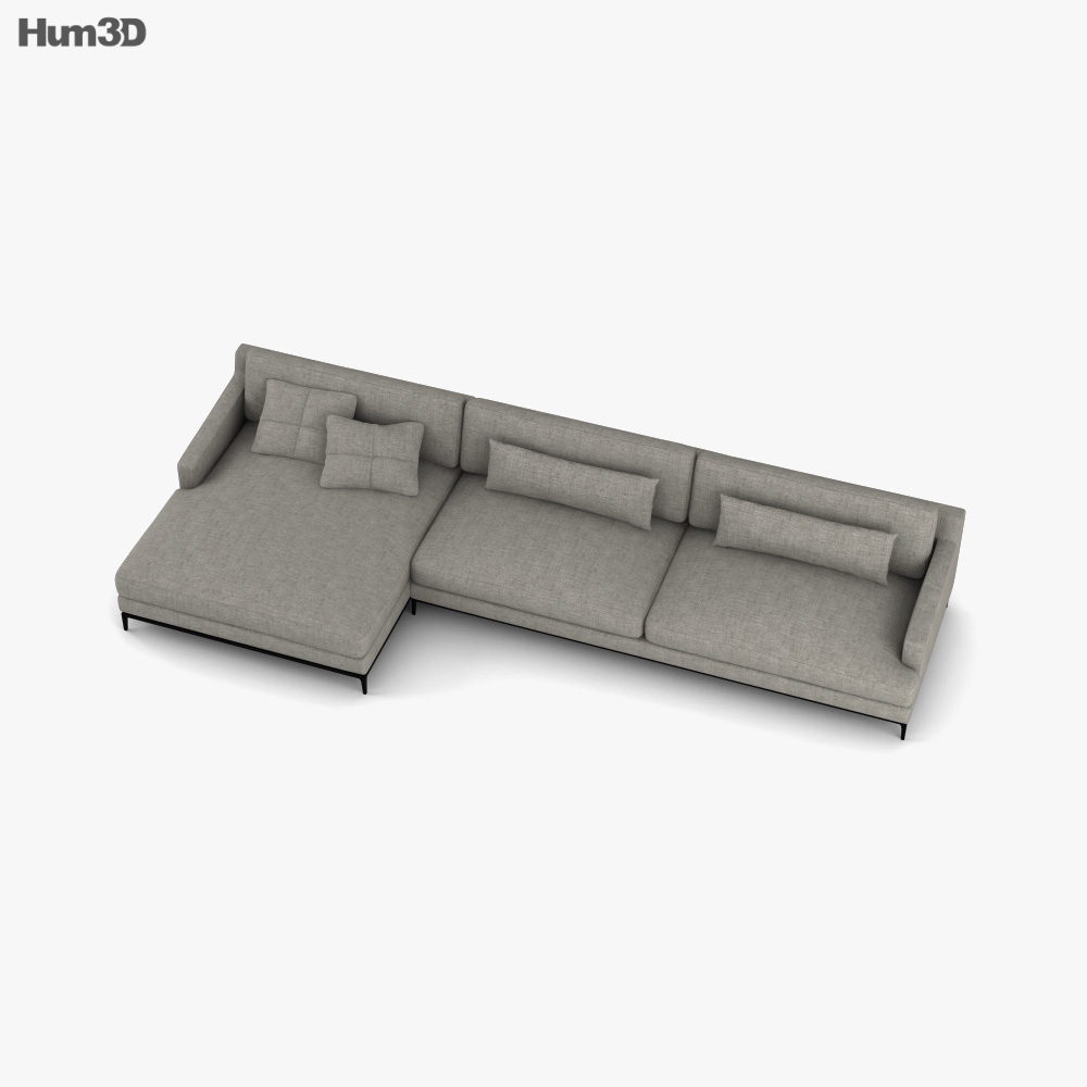 Poliform Bellport Sofa 3D model - Download in MAX, OBJ, FBX, C4D