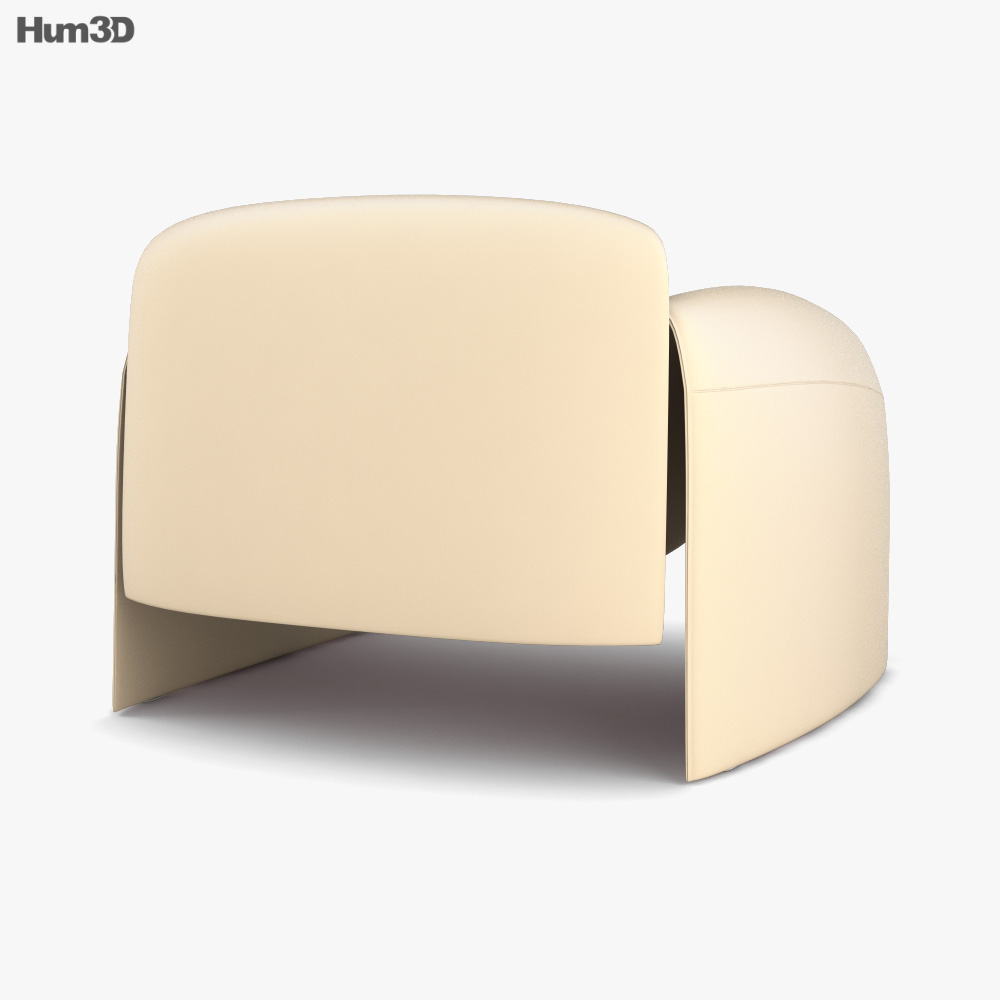Poliform Le Club Chair 3D model - Download in MAX, OBJ, FBX, C4D