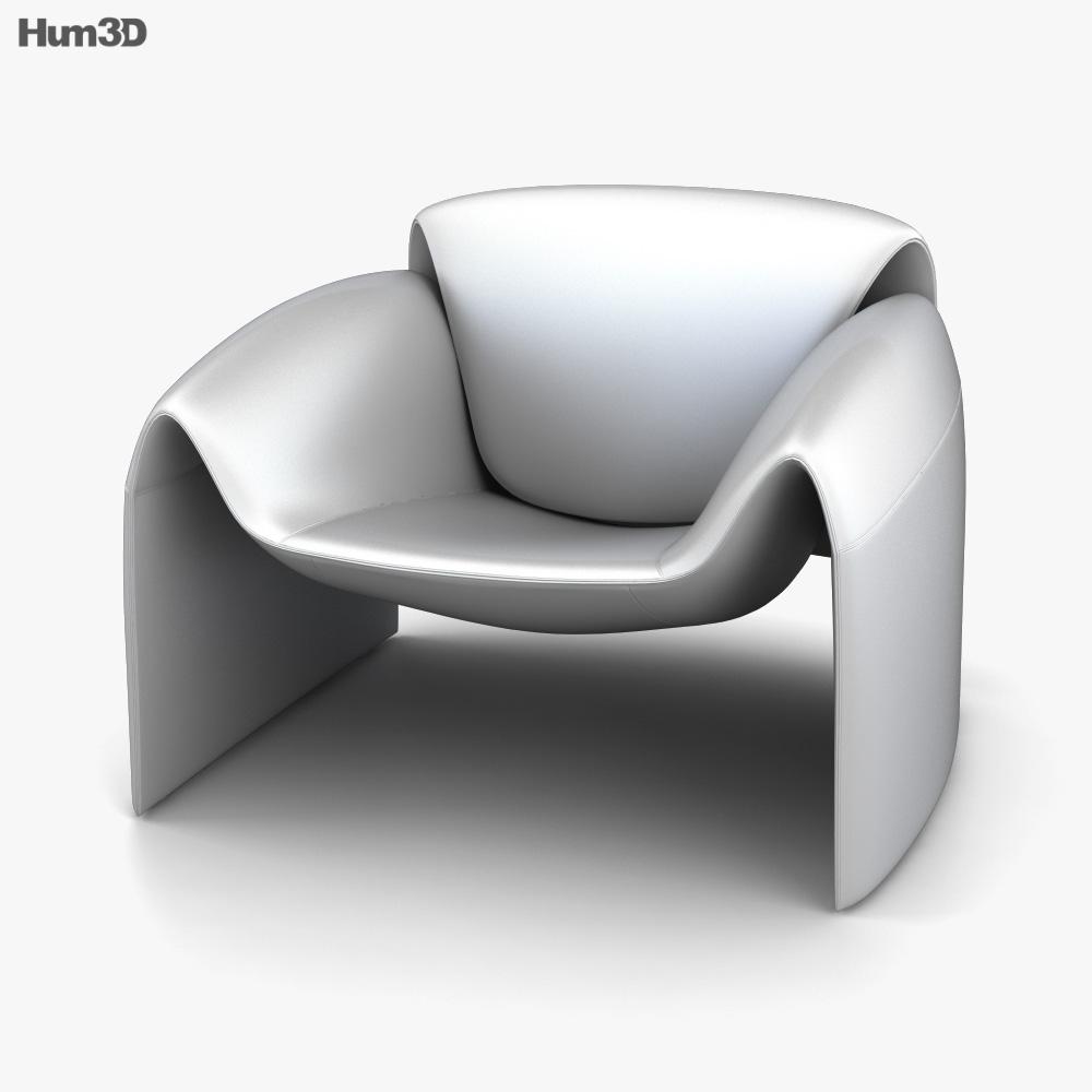 Poliform Le Club Chair 3D model - Download in MAX, OBJ, FBX, C4D