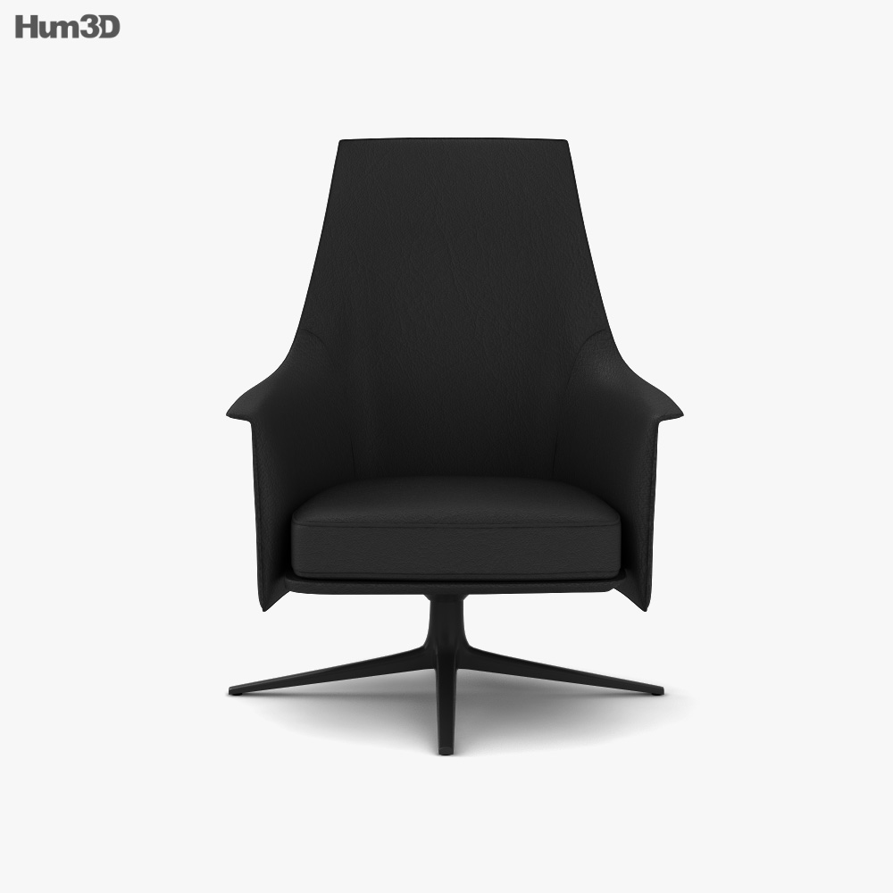 Poliform Stanford Lounge armchair 3D model - Download in MAX, OBJ, FBX, C4D