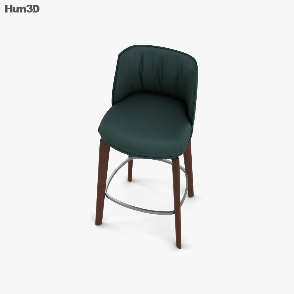 Poltrona Frau Archibald Stool 3D model - Download in MAX, OBJ, FBX, C4D