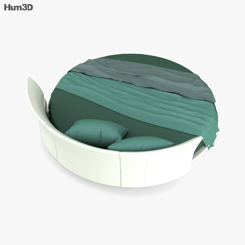 Poltrona Frau Lullaby Due Bed 3D model - Download in MAX, OBJ, FBX, C4D