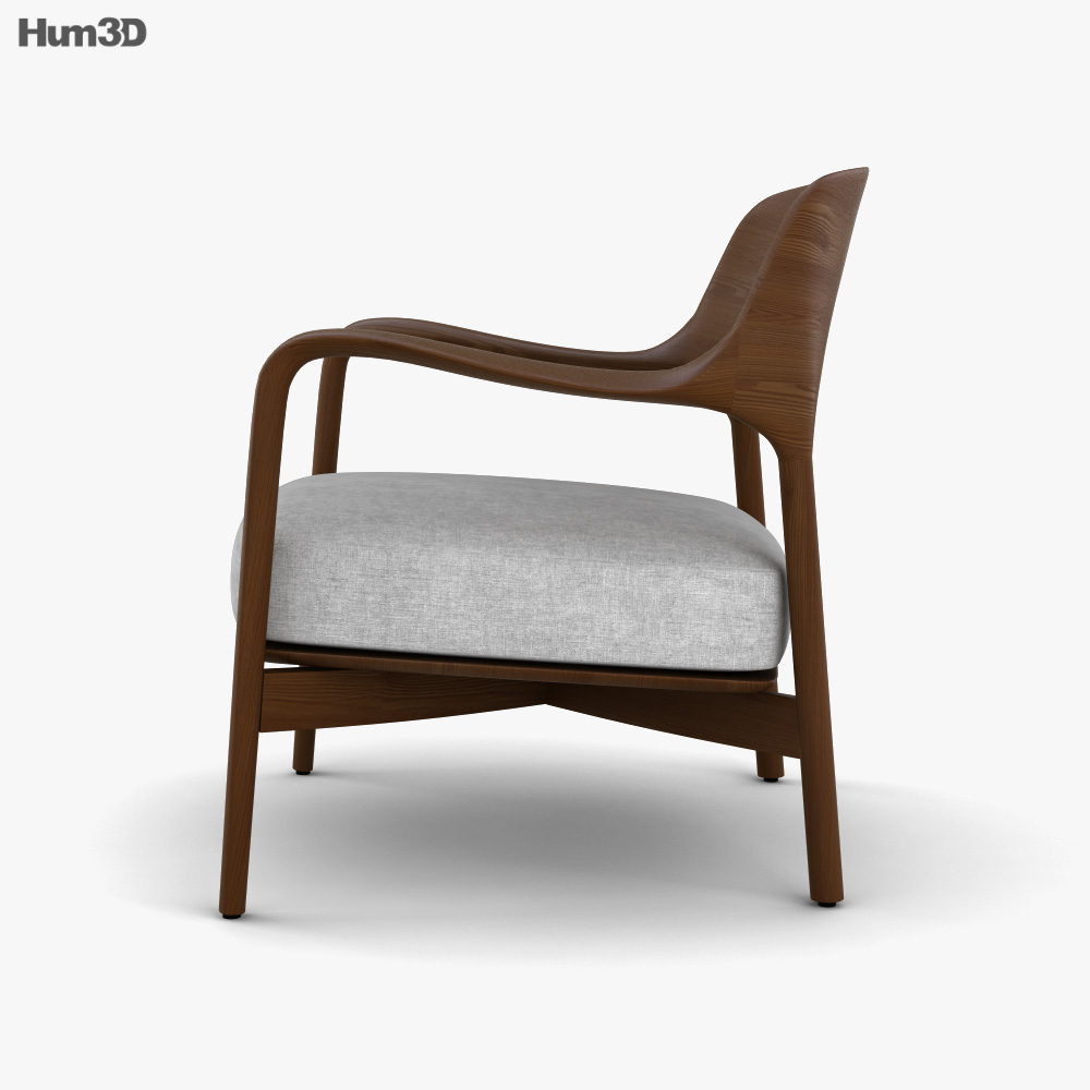 Porada Louis Armchair 3D model - Download in MAX, OBJ, FBX, C4D