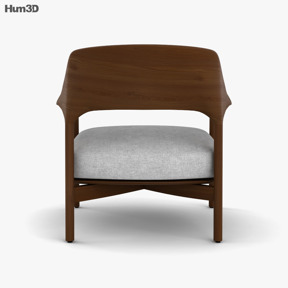 Porada Louis Armchair 3D model - Download in MAX, OBJ, FBX, C4D