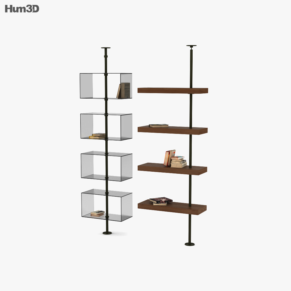 Porada Domino Shelf 3D model - Download in MAX, OBJ, FBX, C4D
