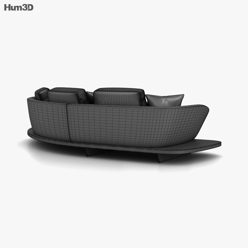Reflex Segno Sofa 3D model - Download in MAX, OBJ, FBX, C4D