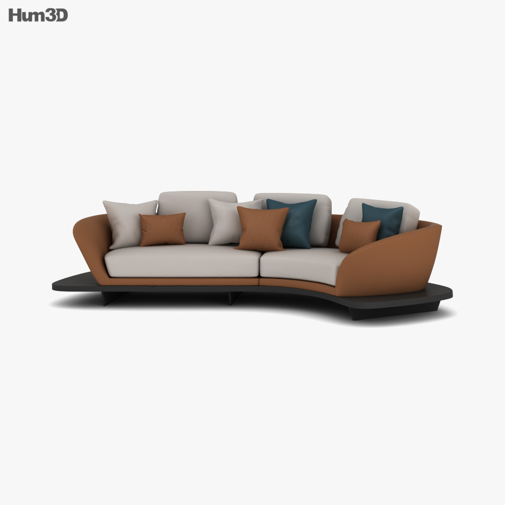 Reflex Segno Sofa 3D model - Download in MAX, OBJ, FBX, C4D