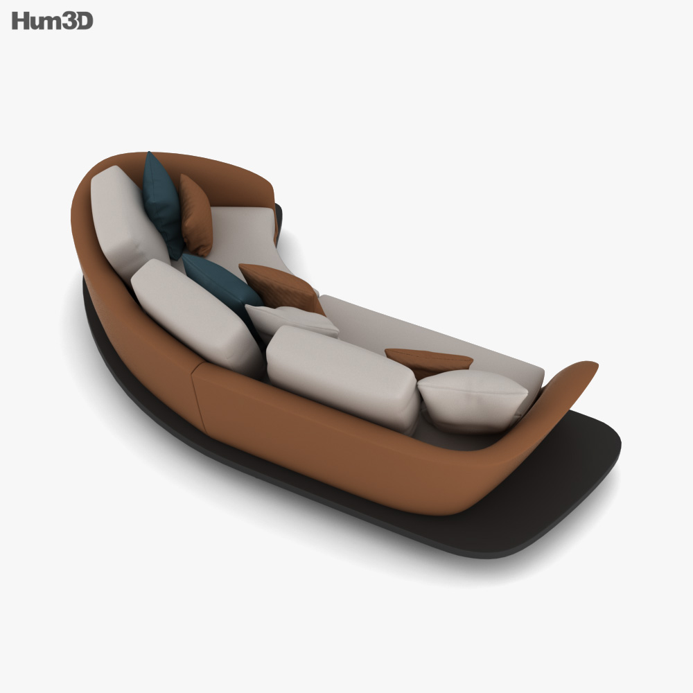Reflex Segno Sofa 3D model - Download in MAX, OBJ, FBX, C4D