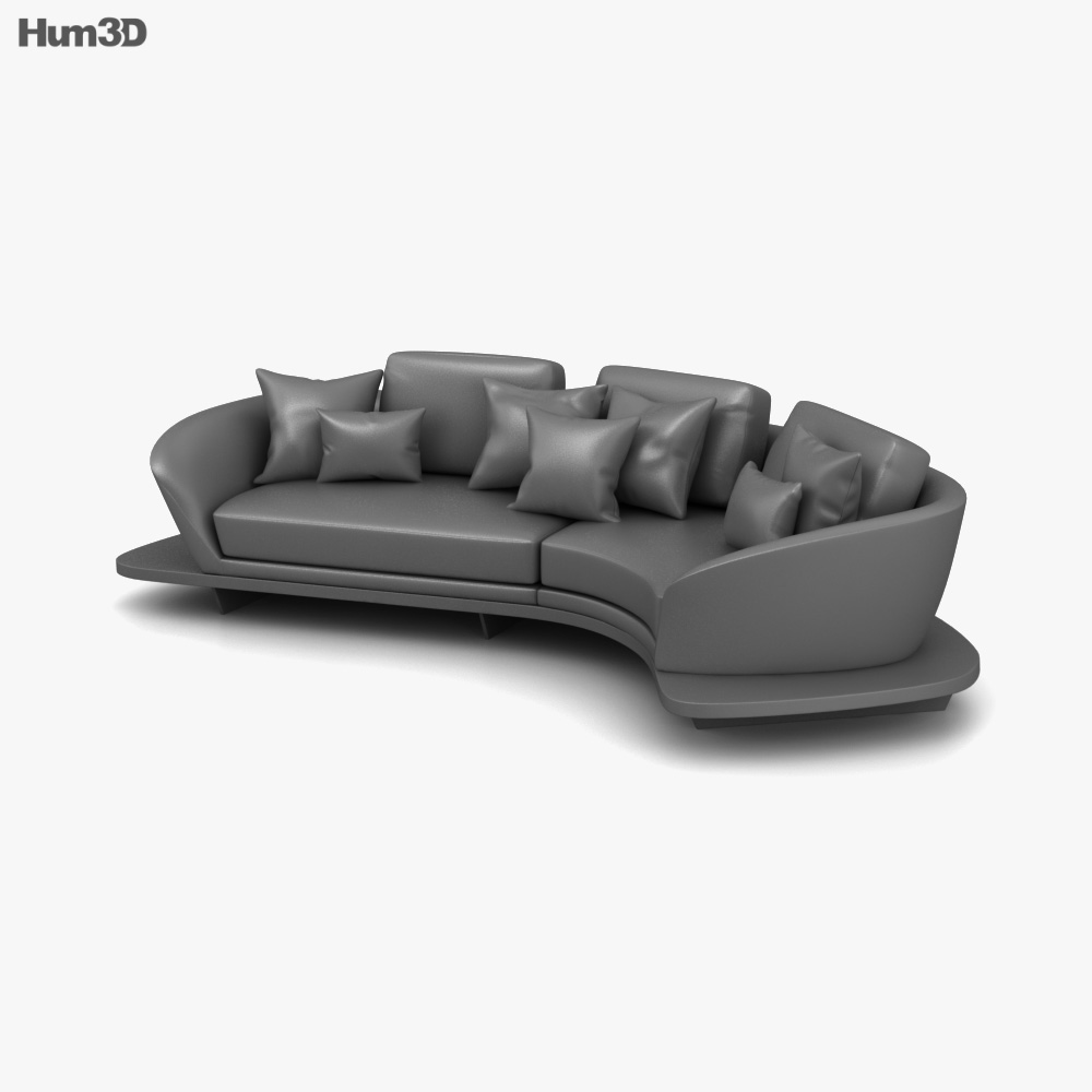 Reflex Segno Sofa 3D model - Download in MAX, OBJ, FBX, C4D