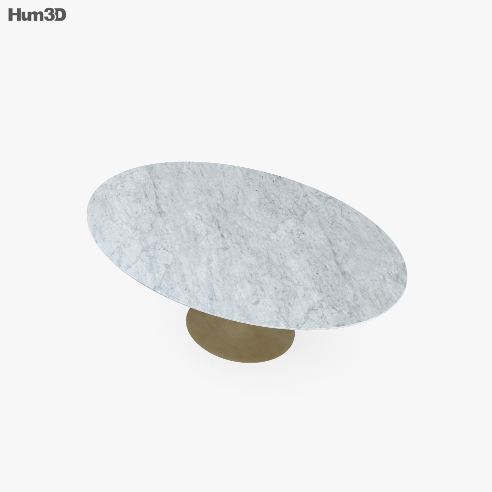 Restoration Hardware Aero Marble dining table 3D model - Download in ...