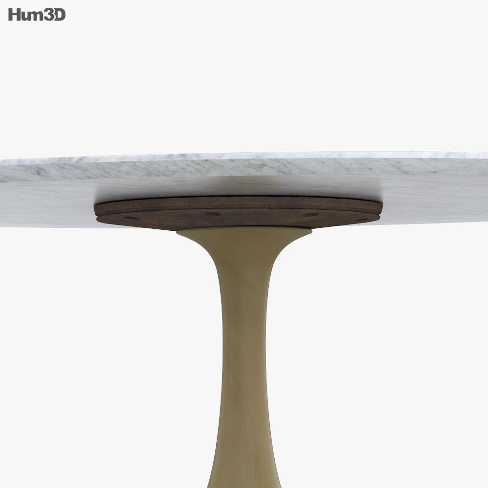 Restoration Hardware Aero Marble dining table 3D model - Download in ...