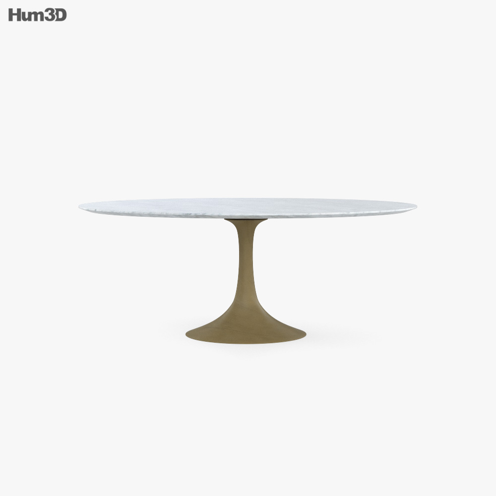 Restoration Hardware Aero Marble dining table 3D model - Download in ...